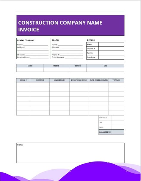 Image result for Free Printable Contractor Invoice Forms
