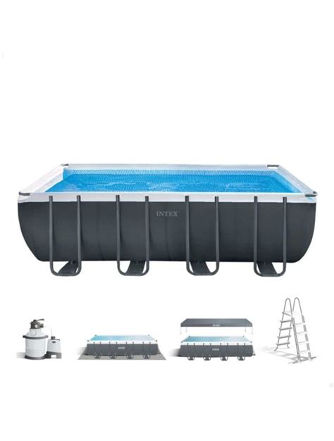 Image result for Intex 18Ft X 9Ft X 52-In Ultra XTR Rectangular Frame Pool Prep