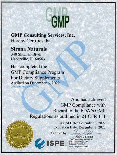 Image result for GMP Lab Certification