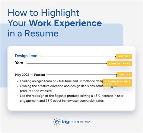 Image result for Interview Work Experience Example