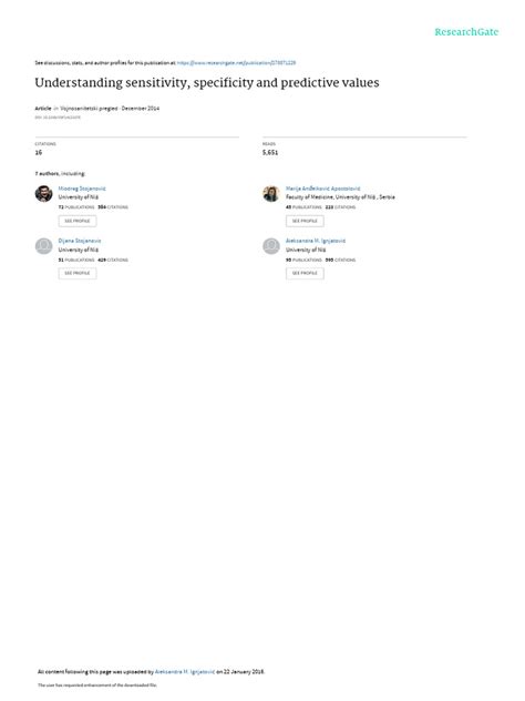 Image result for Sensitivity Specifity Example