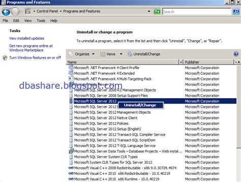Image result for How to Uninstall Instance of DBA SQL Server