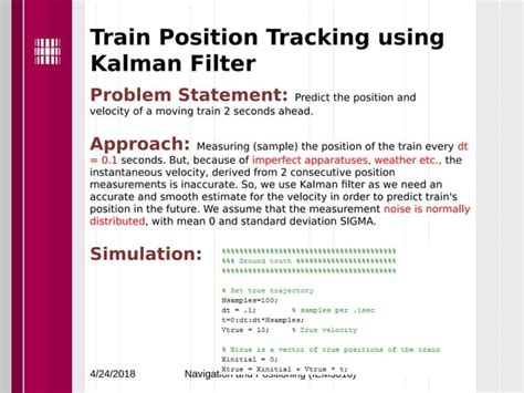 Image result for Kalman Filter PPT Example