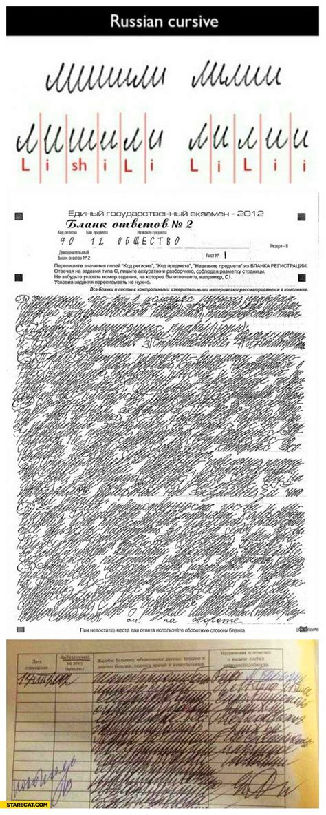 Image result for Russian Cursive Confusing Words