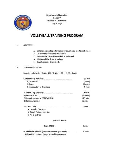 Image result for Volleyball Training Program