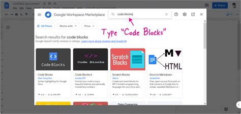 Image result for Code Block Google Docs