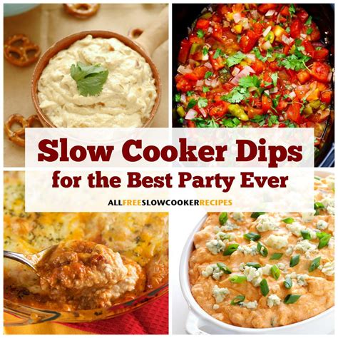30 Slow Cooker Dips for the Best Party Ever | AllFreeSlowCookerRecipes.com