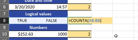 Image result for Excel Counta Function