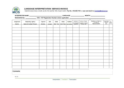 Image result for Example Service Invoice Template