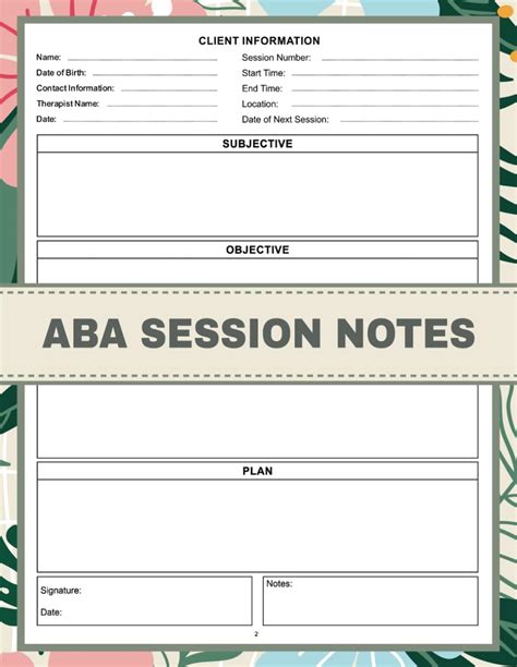 Image result for Session Notes Examples