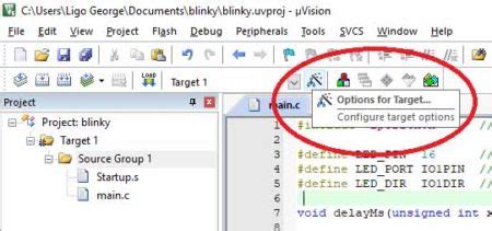 Image result for LED Blinking in Keil Using Embedded C