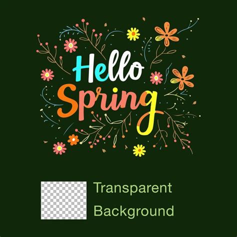 Image result for Hello Spring Transparent Background
