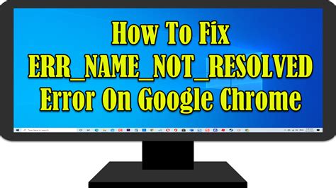 Image result for Google Name Not Resolved