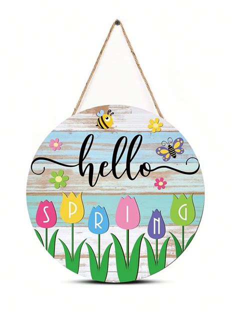 Image result for Hello Spring Wood Sign