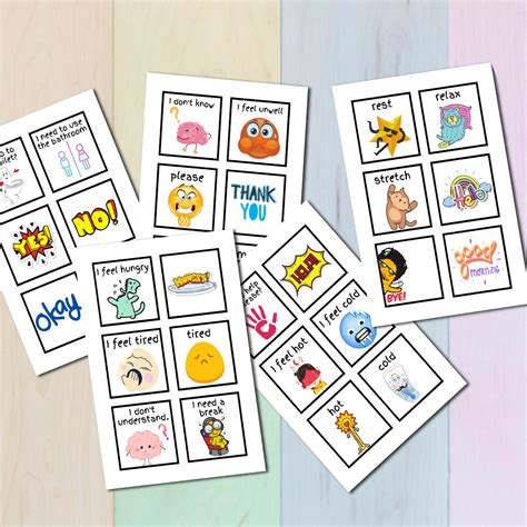 Image result for Sign Language Communication Cards