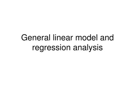 Image result for General Linear Model Example