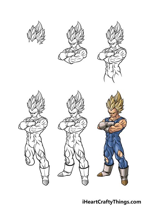 Image result for Tutorial Drawing Vegeta