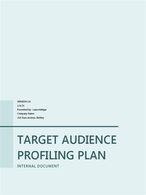 Image result for Project Proposal Target Audience Example