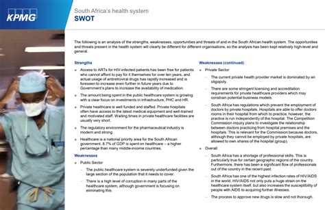 Image result for Medical SWOT Analysis Example