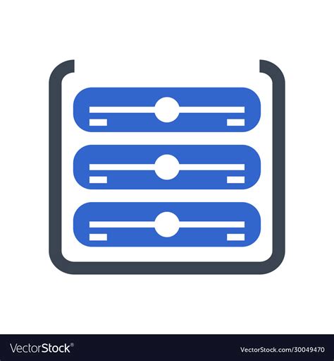 Database server icon Royalty Free Vector Image