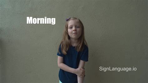 Image result for Good Morning Sign Language