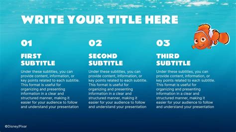 Image result for Finding Nemo Introduction Script