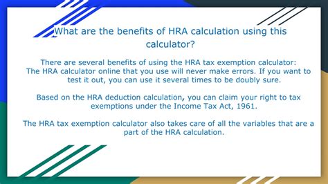 Image result for HRA Calculation Formula