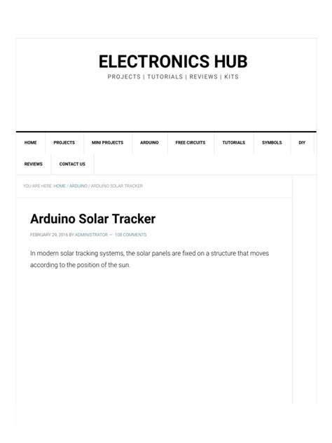 Image result for Solar Tracker Arduino Circuits