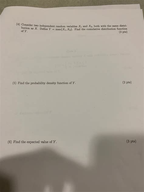 Image result for Continuous Random Variable Problem and Solution