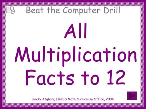 Image result for Multiplication Facts by 12