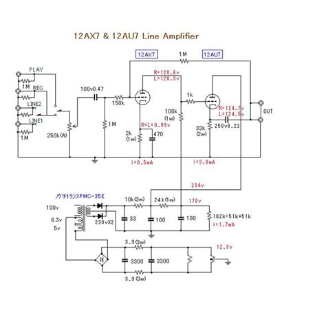Image result for Tube Preamp Schematic