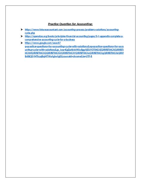 Image result for Accounting Practice Problems