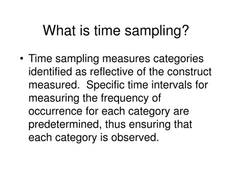 Image result for Time Sampling Observations