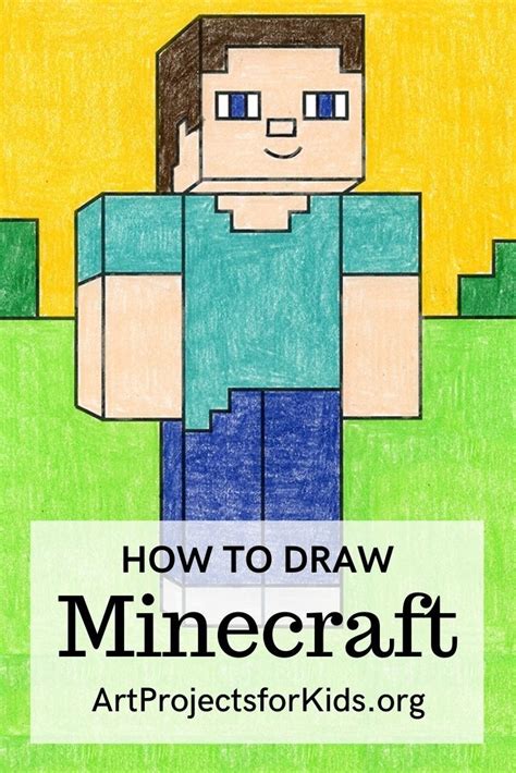 Image result for Draw Tutorial Minecraft