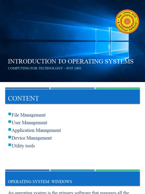 Image result for Introduction to Computer Operating System
