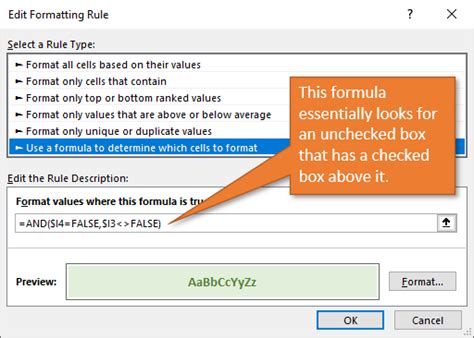 Image result for Ex Cell Checkbox Conditional Formatting
