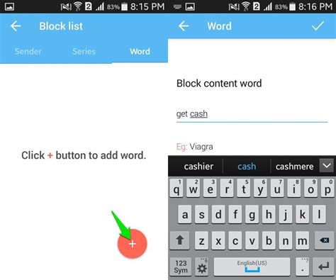 Image result for SMS Block Text