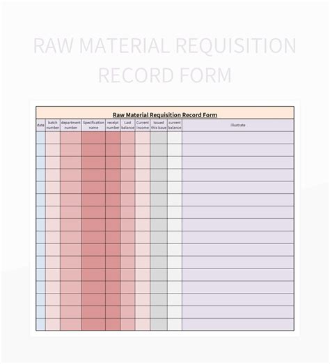 Image result for Material Requisition Form