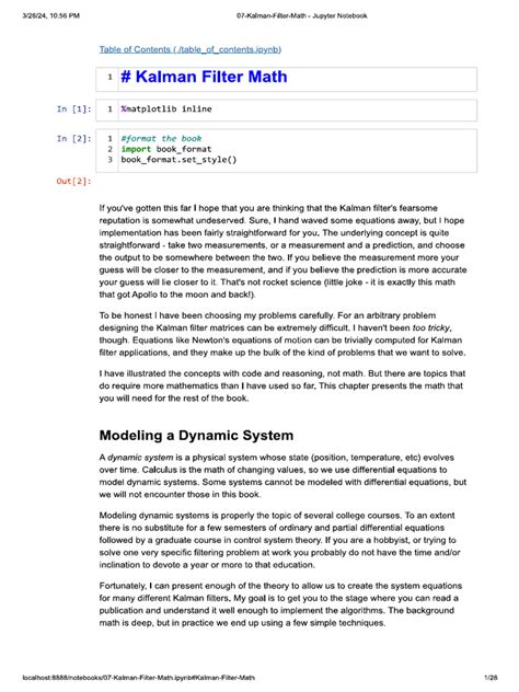 Image result for Kalman Filter Mathematical Model