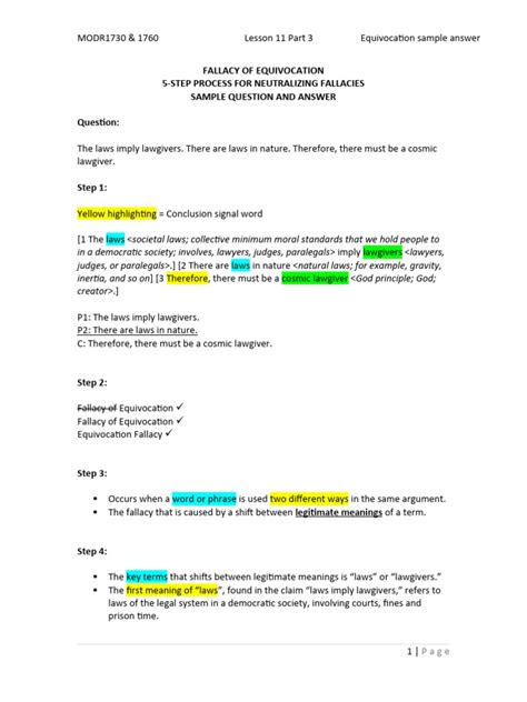 Image result for Equvocation Fallacy Example