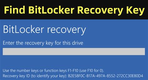 Image result for How to Find BitLocker Recovery Key