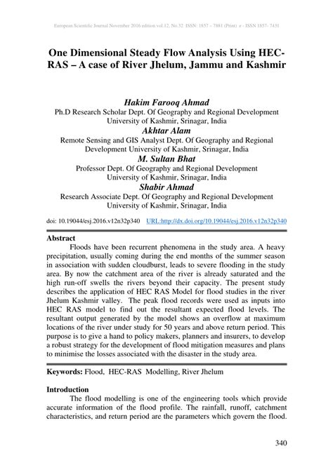 Image result for HEC-RAS Intoductiom