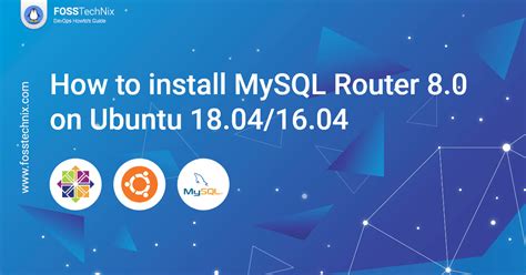 Image result for MySQL Router Configuration