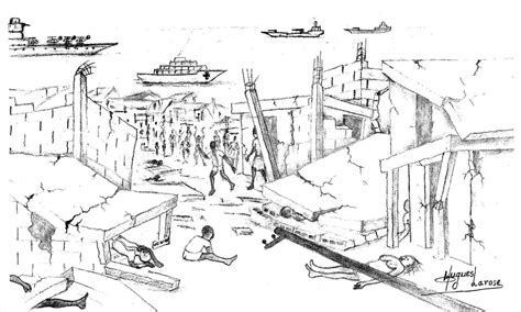 Image result for Earthquake Drawing