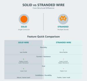 Image result for Stranded vs Solid Core Ampacity