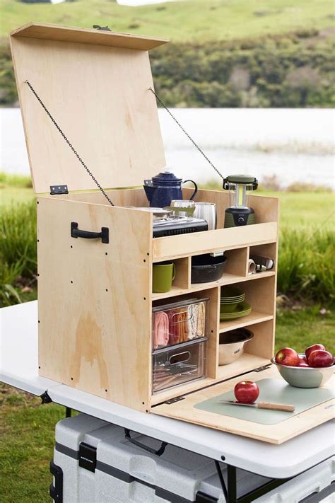 Image result for Building a Kitchen Camping Box