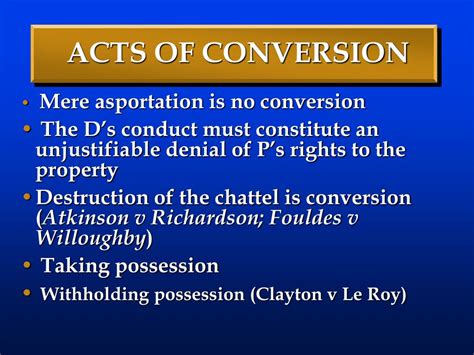 Image result for Conversion Tort Examples