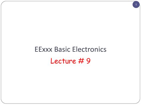 Image result for Basic Electronics Lecture