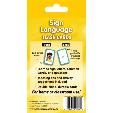 Image result for Free Sign Language Flash Cards
