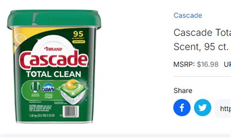 Image result for Cascade Total Clean